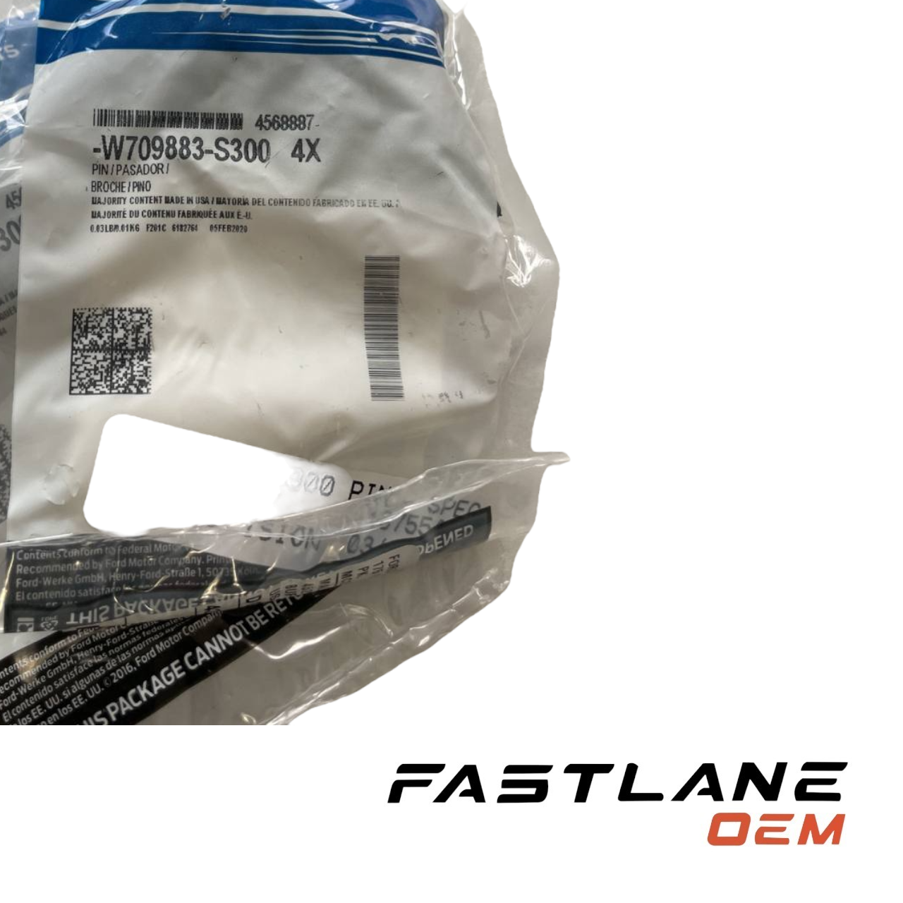 2005-2014 FORD MUSTANG "PIN" - SPECIAL, 4PCS OEM NEW W709883-S300 | eBay