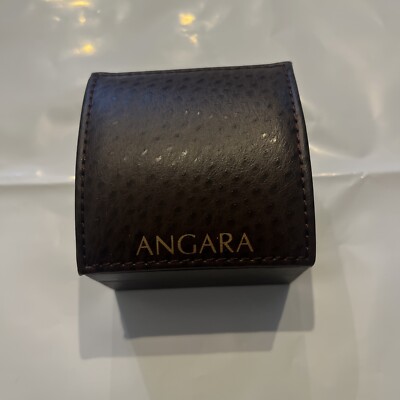 Angara Ring Jewelry Gift Box Brown w Padded Storage Organizer Brand New ...
