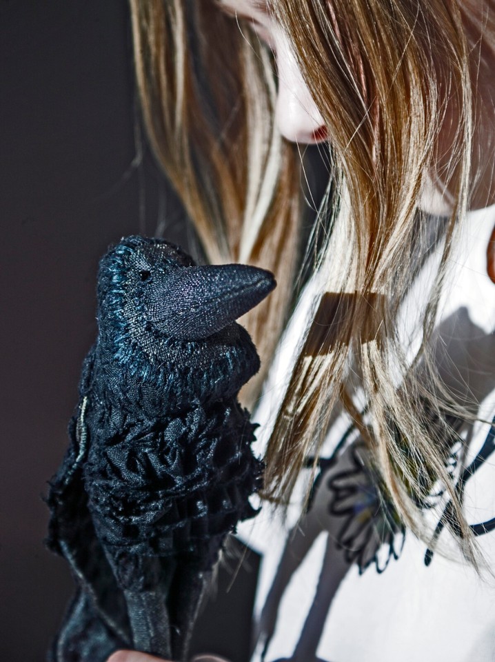 CORBIE by KTZAY toy crow huginn muninn Odins Crows | eBay