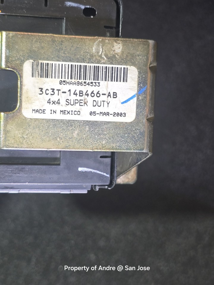 02-03 Ford F250 Excursion Multifunction Control Module GEM 4x4 3C3T ...