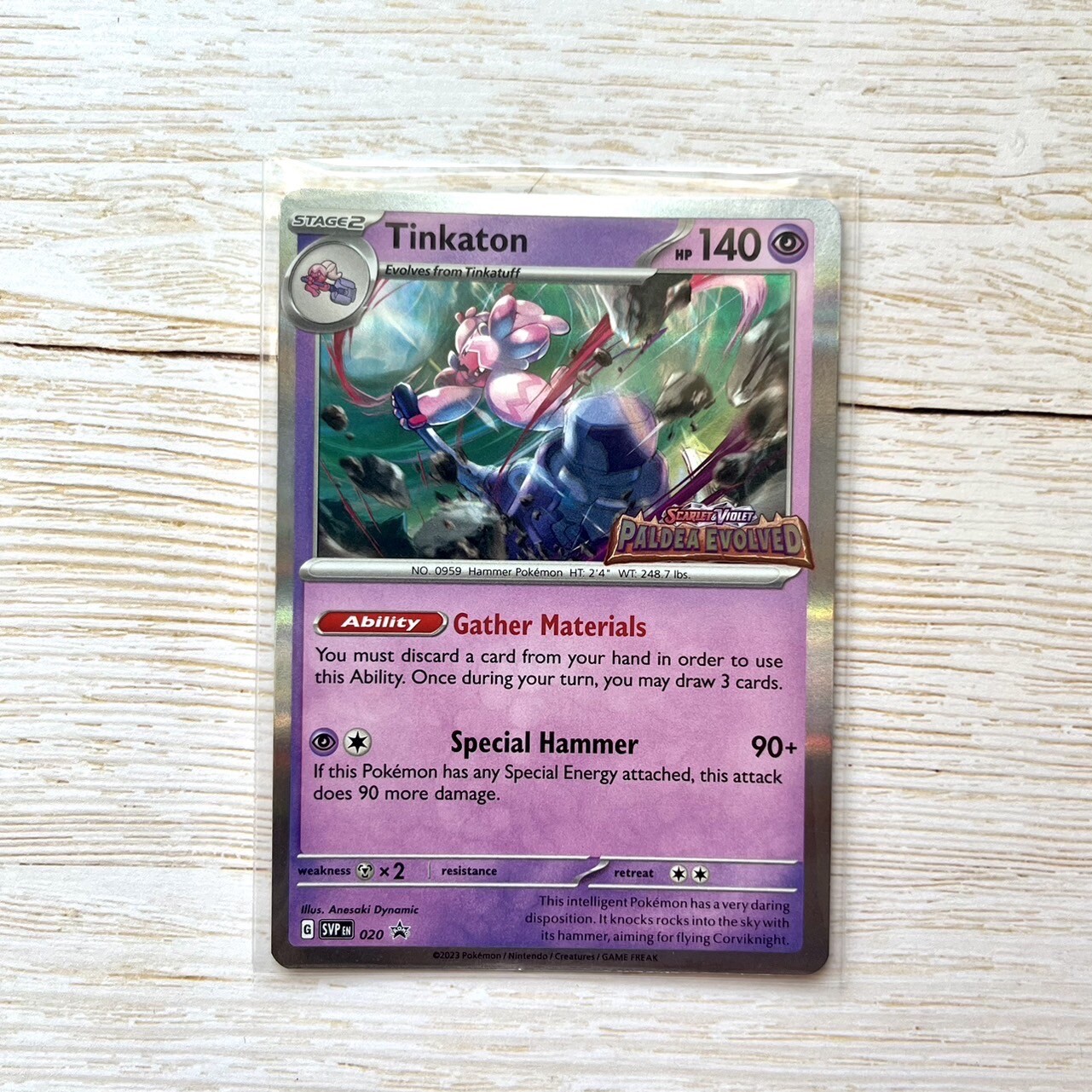 Pokémon TCG Tinkaton Svp Black Star Promos SVP020 Holo Promo Promo for ...