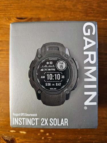 Garmin Instinct 2X Solar Unisex Adults Smartwatch - Graphite (010-02805 ...