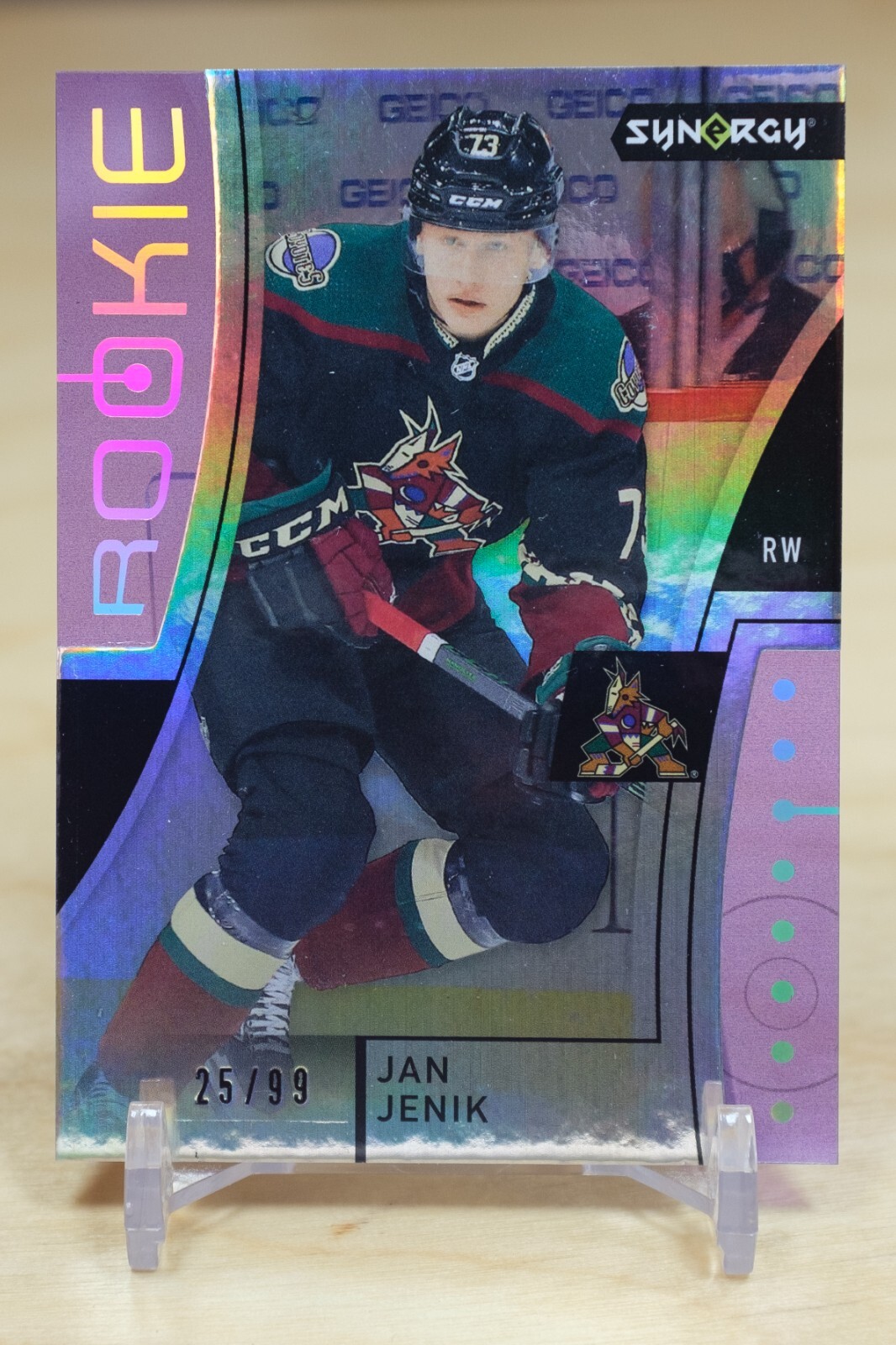 2021-22 Upper Deck Synergy Purple Rookie /99 #91 Jan Jenik - Arizona ...