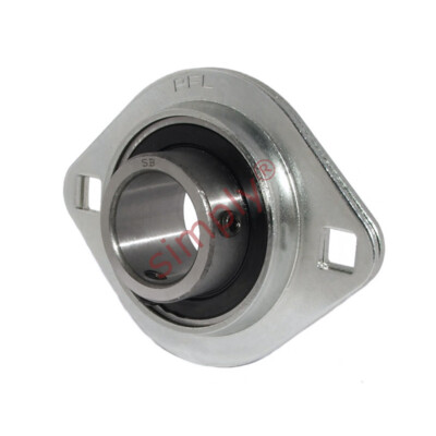 SBPFL205 Oval 2 Bolt Pressed Steel Bearing Housing with 25mm insert ...