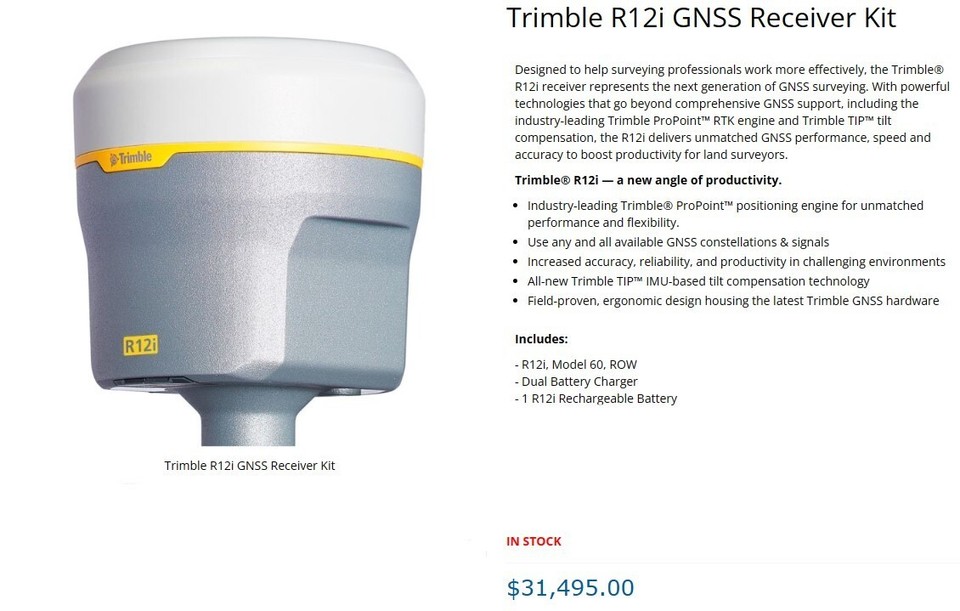 Trimble S7 2" Robotic Total Station R12i & R12 GNSS RTK Vision TSC7 IS ...