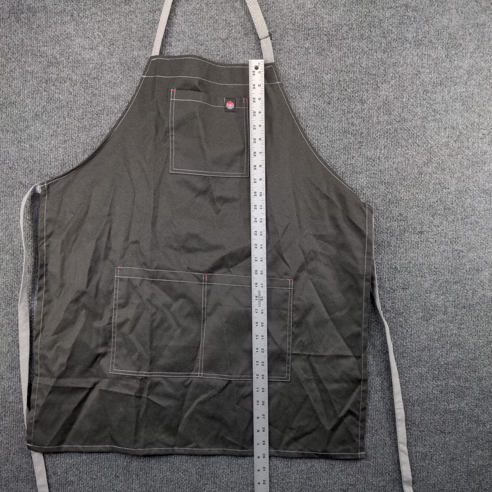 Wendy's Mens Employee Uniform Bib Apron Gray One Size… - Gem