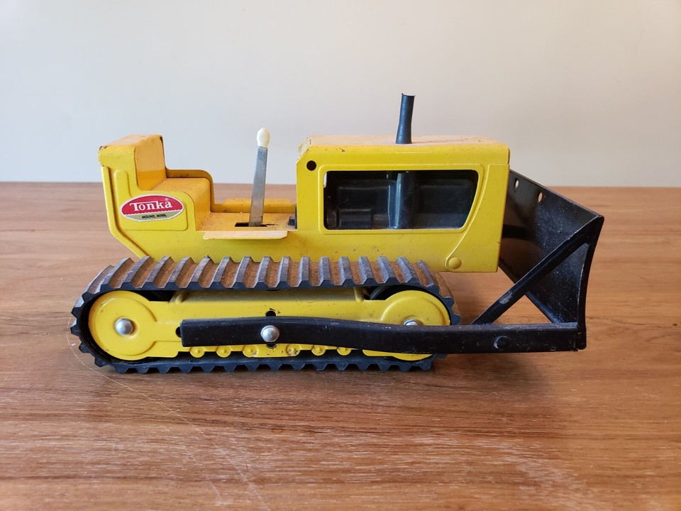 1960s Tonka Bulldozer, Track Front Loader and Trencher Backhoe Loader ...