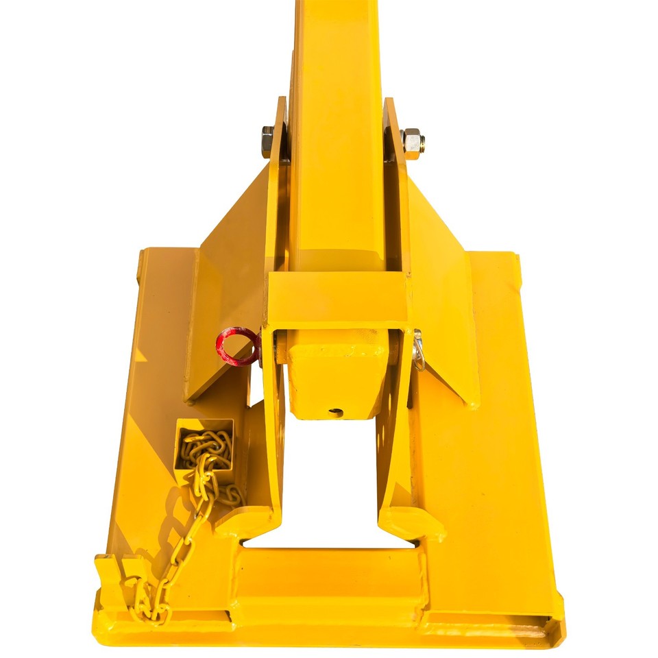 6600LB Adjustable Tilt Forklift Jib Boom Crane 12.8FT Mobile Crane ...