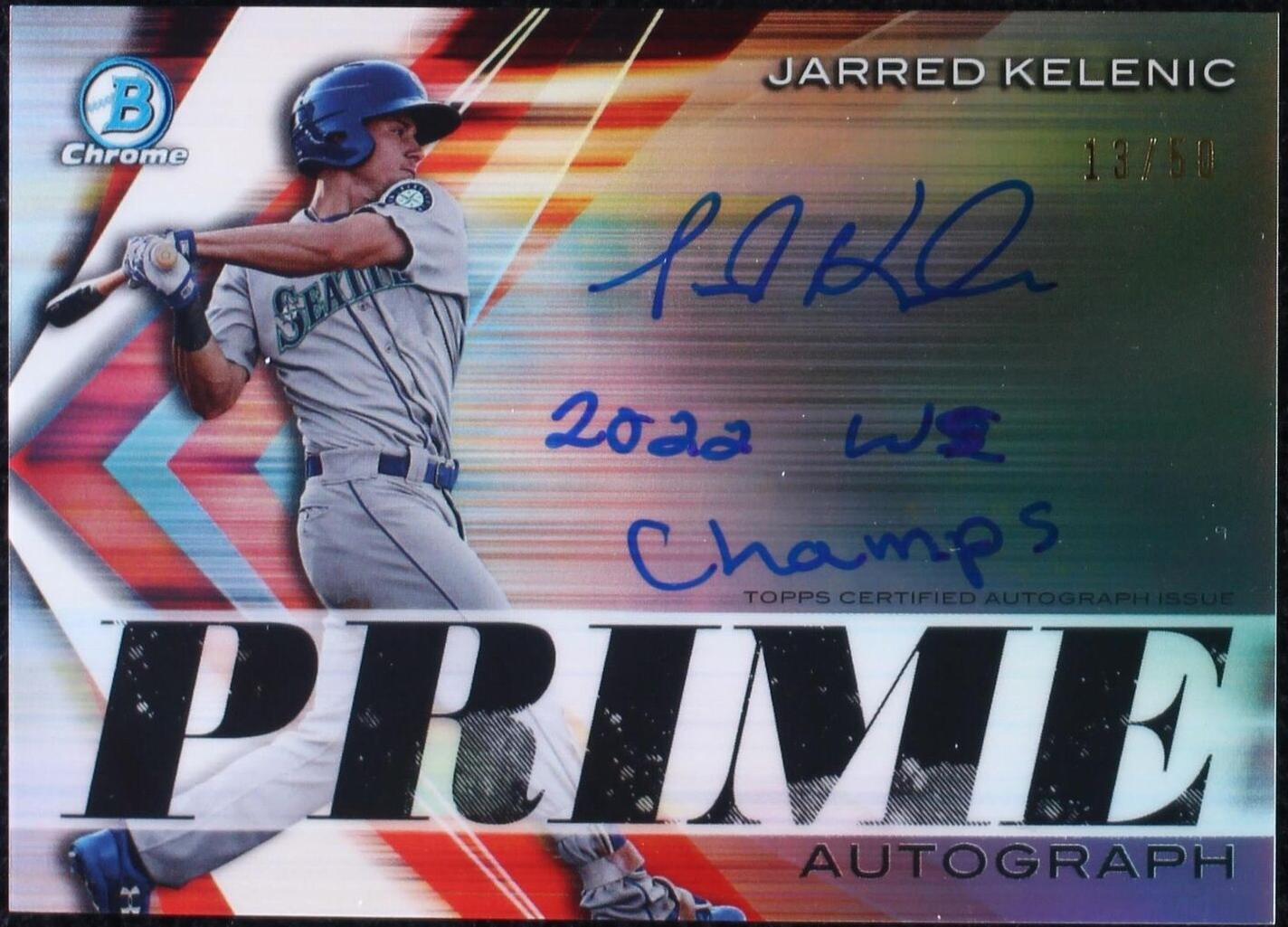 2019 Bowman Chrome - Prime Chrome Signatures Jarred Kelenic #PCS-JK /50 ...
