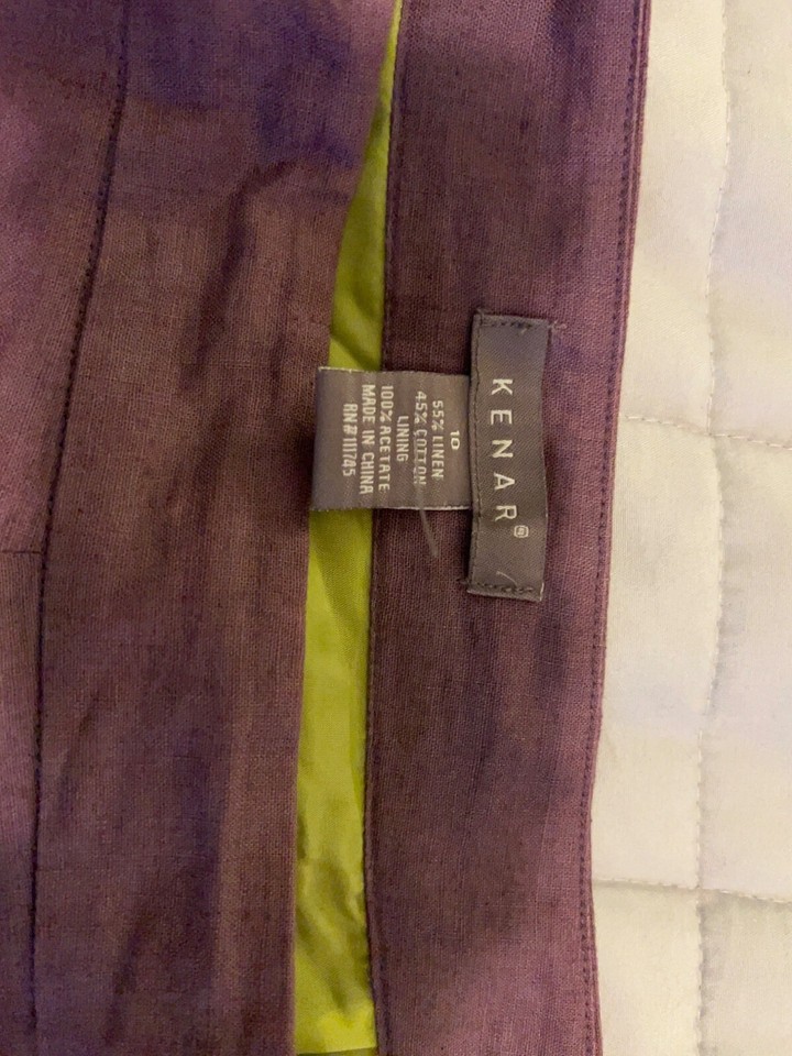 Kenar linen Boho Skirt/Casual Womens Size 10 Brown | eBay