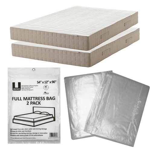 Plastic Bags Mattress Storage And Moving Covers, Full - Breathable, 2 ...