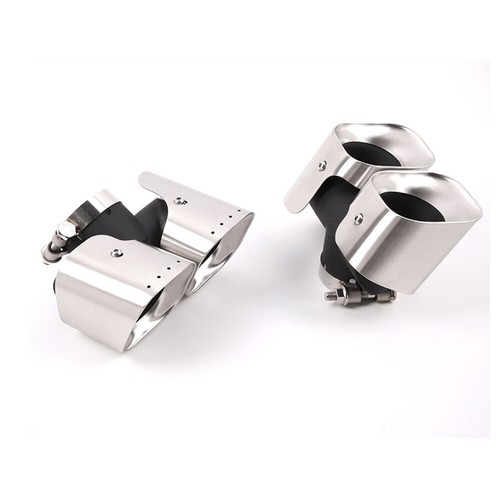 For 2020+ Land Rover Defender 90 110 Silver Rear Exhaust Muffler Tail ...