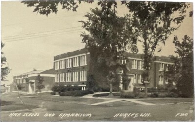 High School and Gymnasium, Hurley, Wisconsin, RPPC vintage post card | eBay