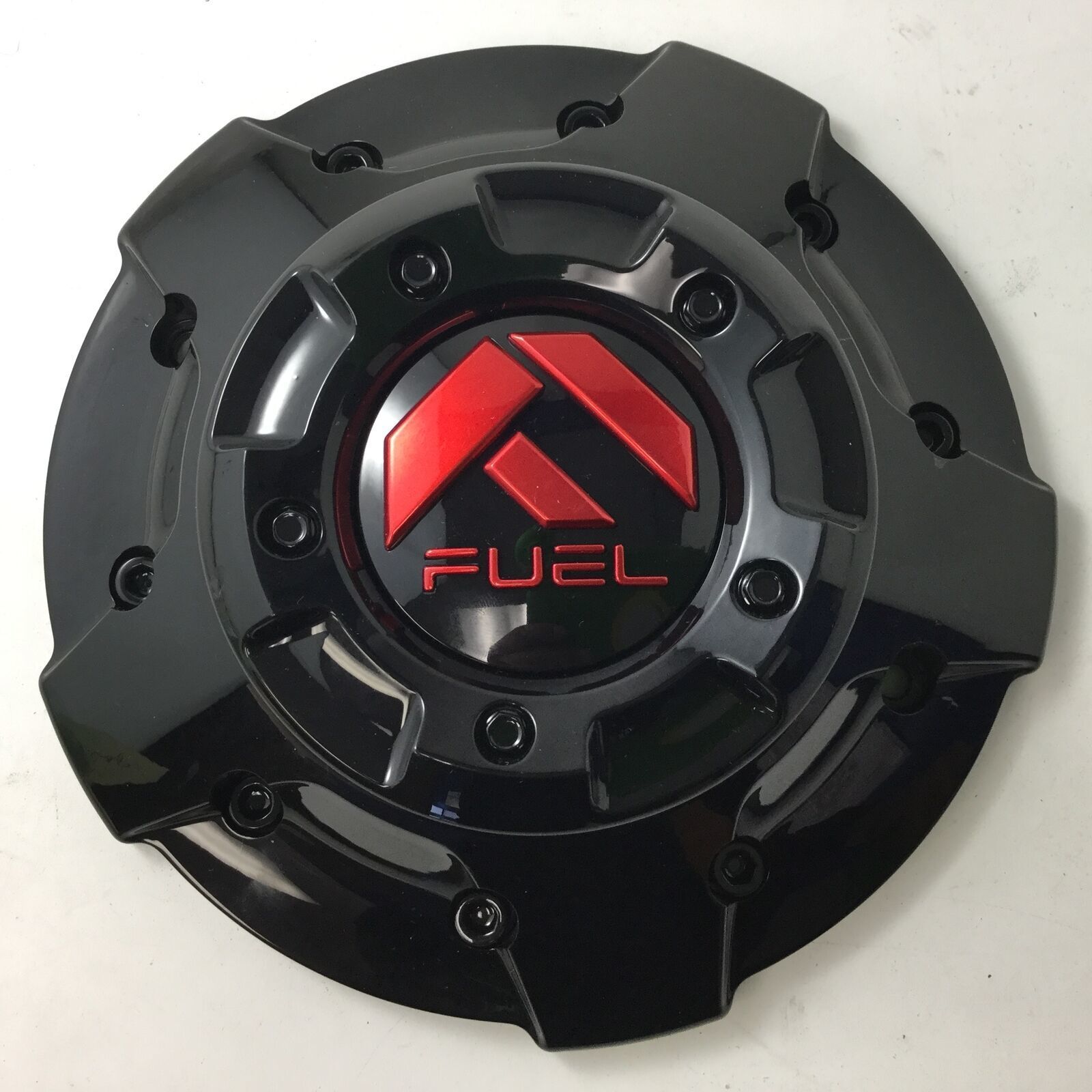 Fuel Offroad 5/6 Lug Center Cap Gloss Black Red Contra D643 1003-81GBQ ...