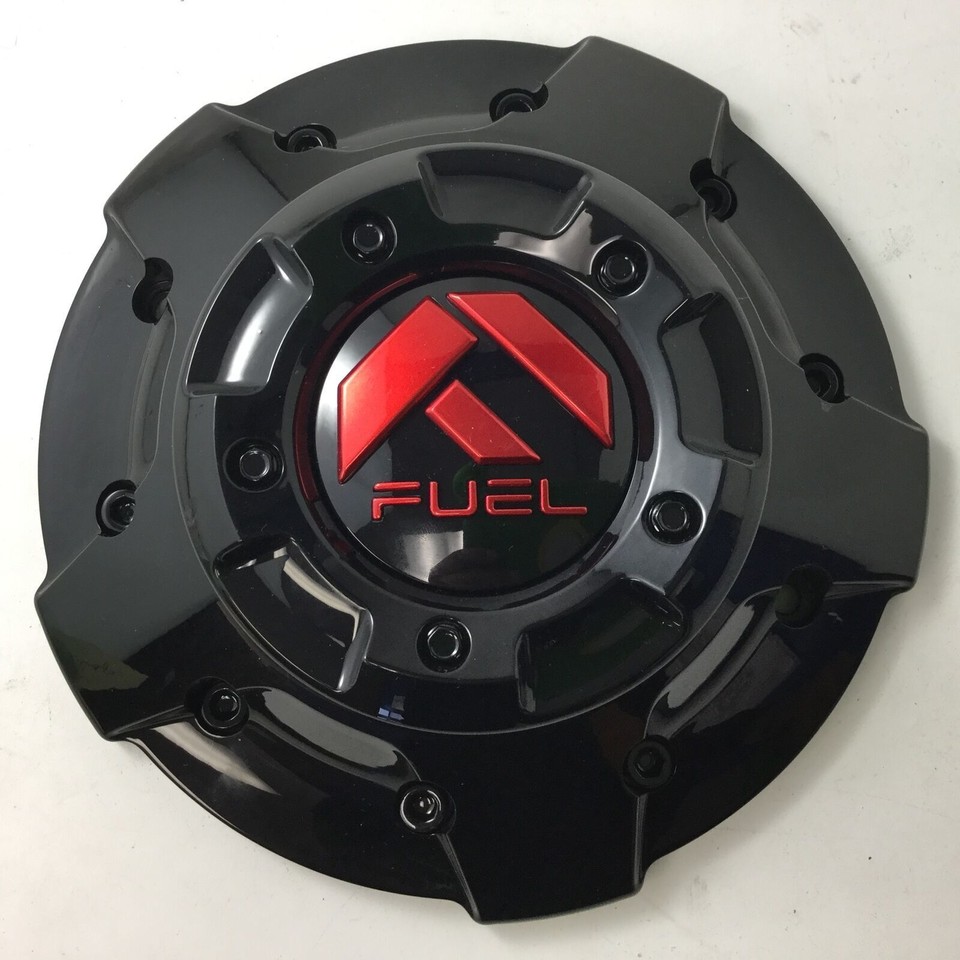 Fuel Offroad 5/6 Lug Center Cap Gloss Black Red Contra D643 1003-81GBQ ...