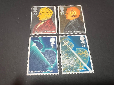 1991 Great Britain SCIENTISTS & TECHNOLOGY Scott 1360-1363 MNH COMBINE ...