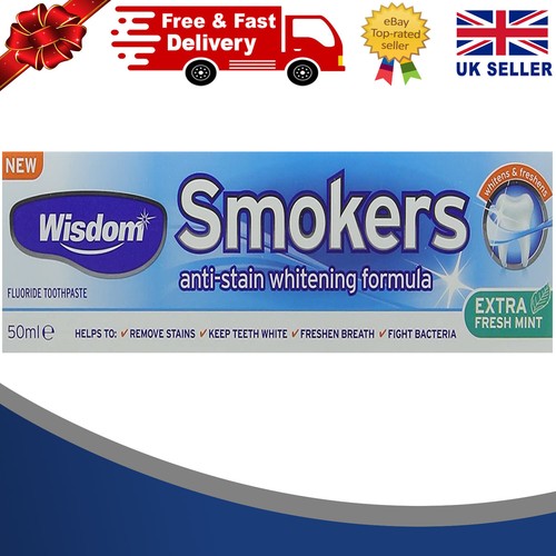 Wisdom Smokers Anti-Stain whitening formula Toothpaste 50ml | eBay