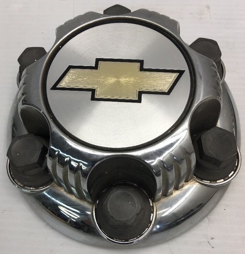 VINTAGE 1999-2013 OEM CHEVY 6 LUG WHEEL CENTER CAP W/STEEL LUGS P/N ...