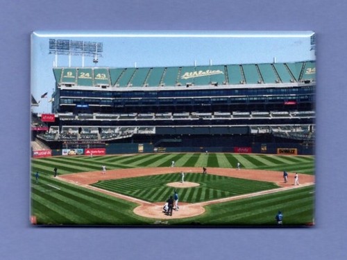 OAKLAND COLISEUM *2X3 FRIDGE MAGNET* BASEBALL LEAGUE MLB BALLPARK ...