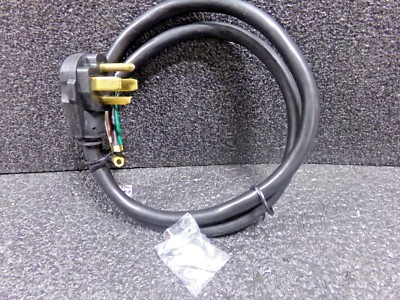Clothes Dryer Power Cord 4 Prong Wire 30 Amp 4' Foot 10/4 Gauge Wire ...