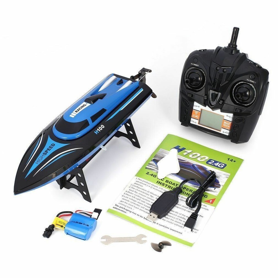 RC Jet Remote Control High Speed Racing Ship Boat 2.4GHz 20+ MPH Yacht ...