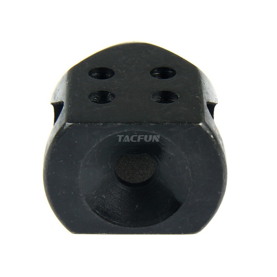 Tanker Style Short Compact Mini Muzzle Brake 1/2x28 Pitch for .223 556 ...