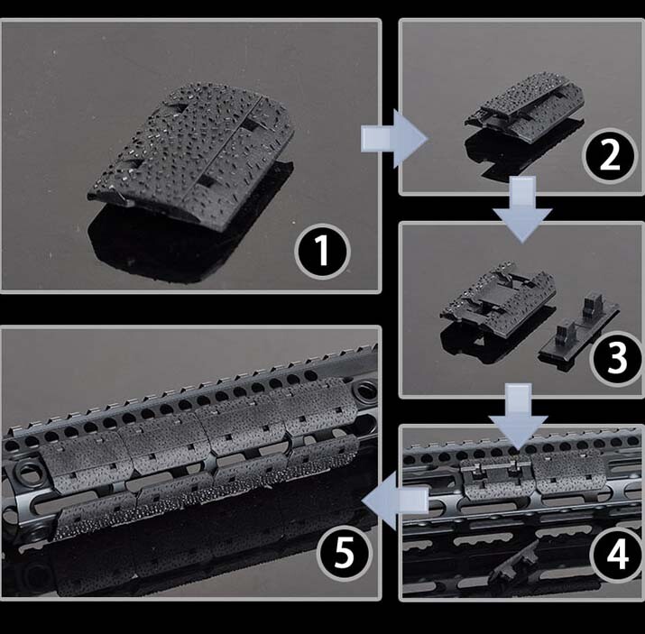 MLOK Rail Hand Protection Panel M-lok Rail Cover Panel for M-lok System ...