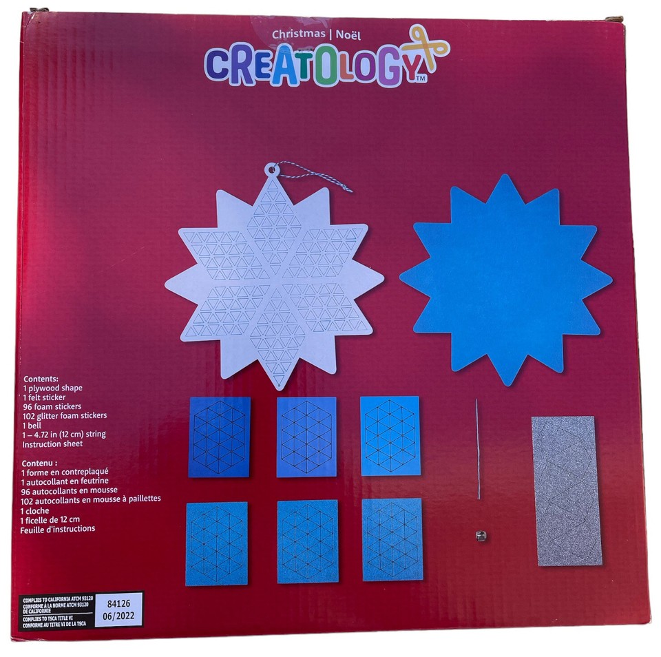 New Creatology Christmas DIY Snowflake Wall Decor Craft Kit Kids Craft ...