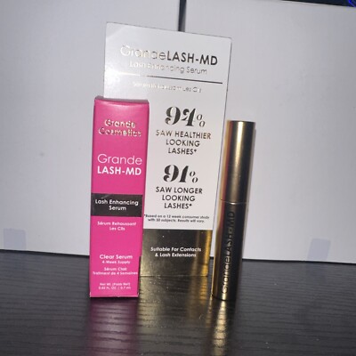 2x Grande Lash-MD Lash Enhancing Clear Serum 4-Week Supply Travel .02oz/ .7mL | eBay