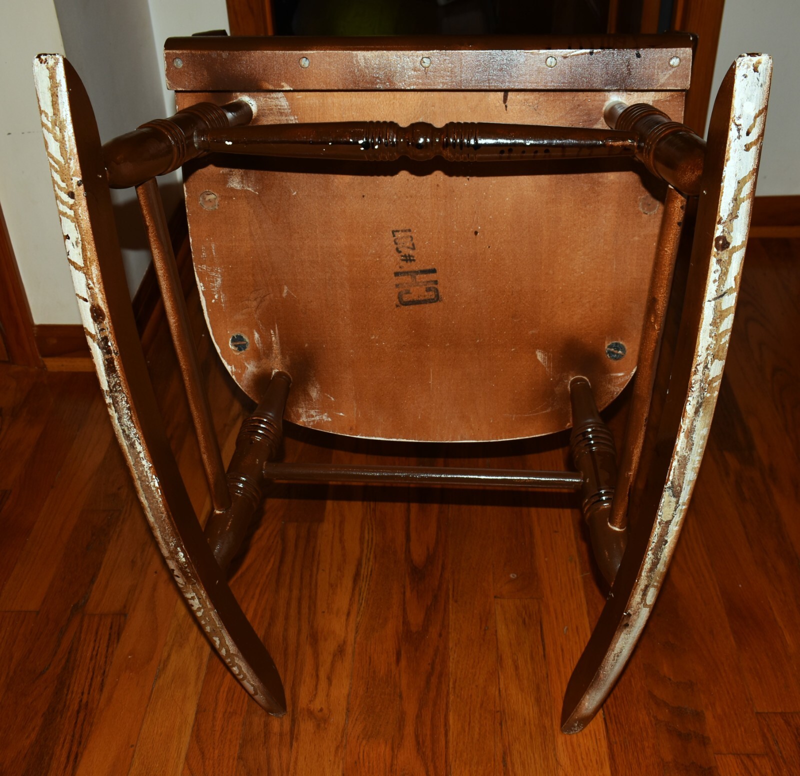 Antique Bent Wood Windsor Colonial Rocking Chair Rocker 40.5 " Tall | eBay