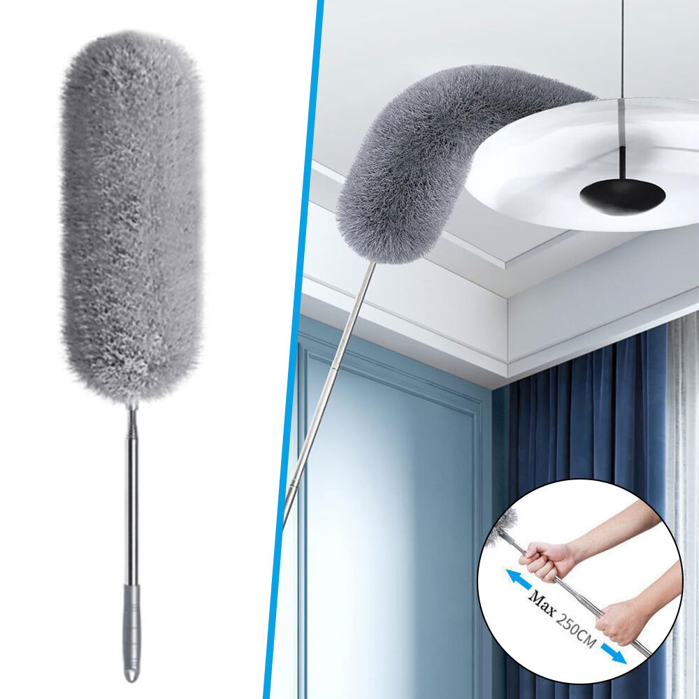 Extendable handle Feather Duster 250cm Long Telescopic Magic Static ...