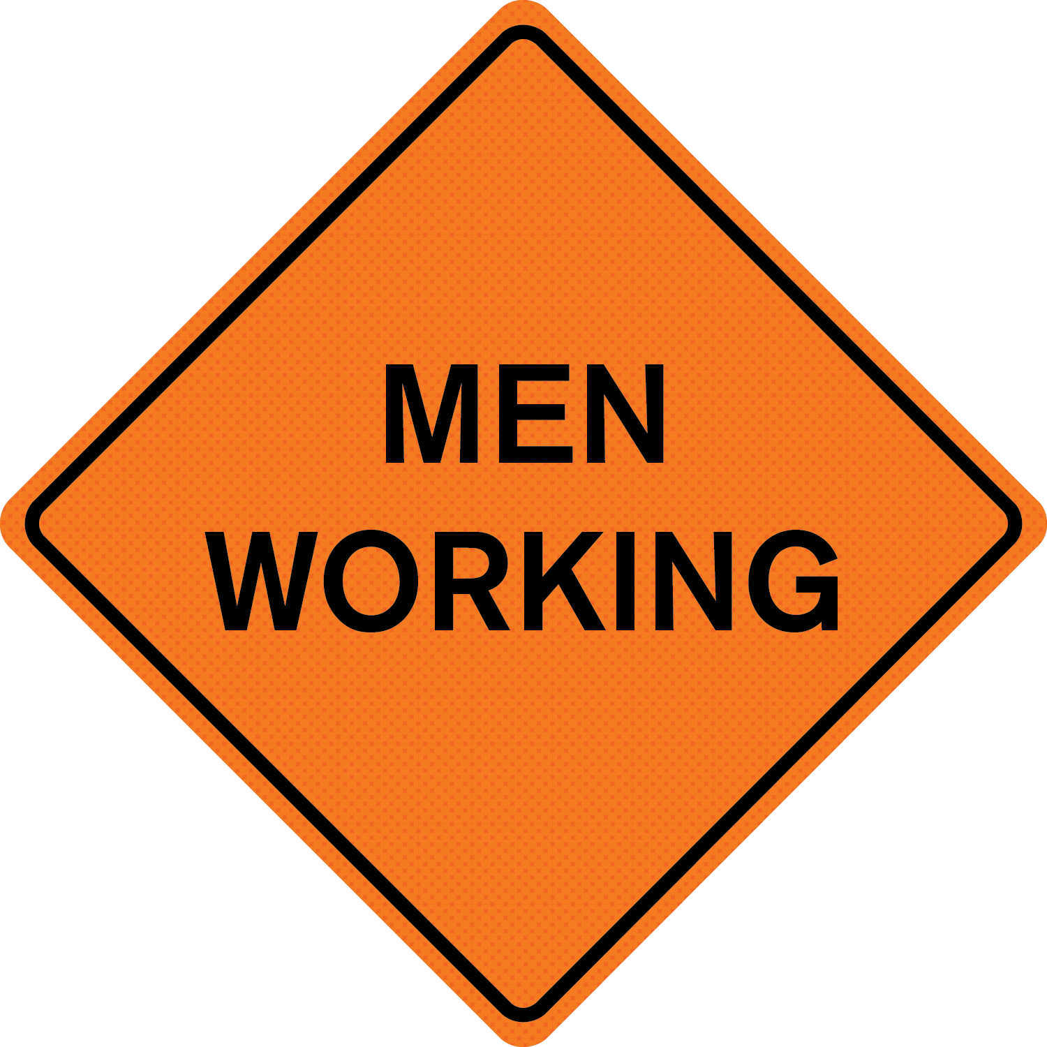 48” x 48” Mesh Sign “MEN WORKING” | eBay