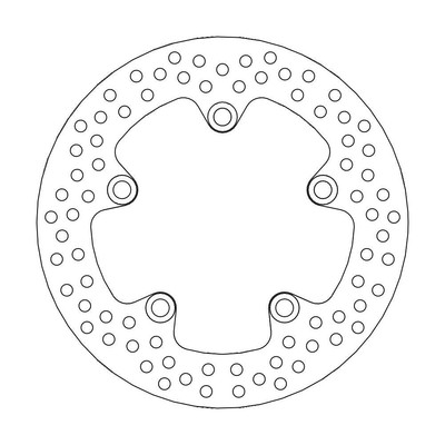 Moto-Master Halo Series Fixed Rr Round Brake Rotor For Yam MT-10 ABS 21 ...