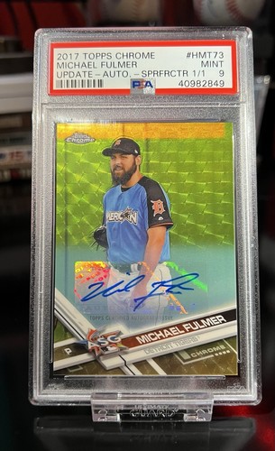 2017 TOPPS CHROME MICHAEL FULMER AUTO SUPERFRACTOR 1/1 PSA 9 | eBay