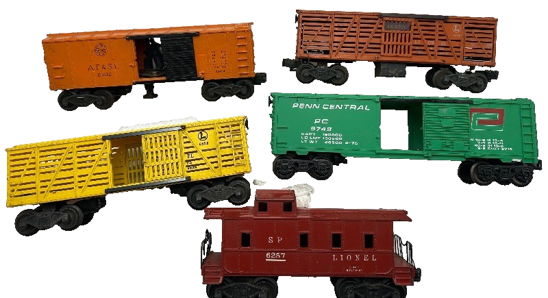 5 LIONEL FREIGHT CARS FOR BEGINNER MODEL RRs OR RESTORATION | eBay