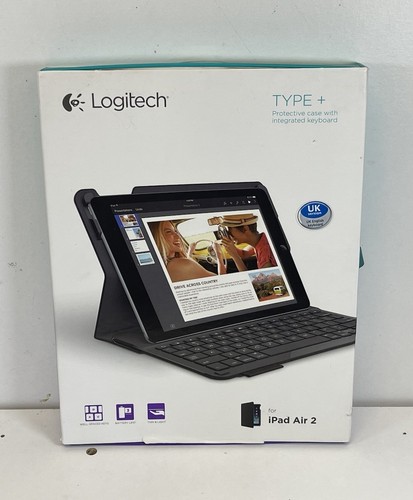 Logitech Apple iPad Air 2 Hard Case Cover with Keyboard Y-R0048 Black ...