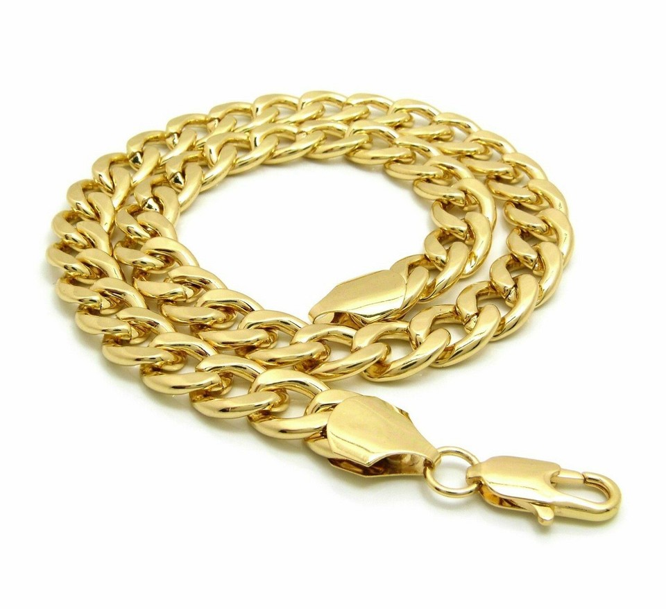 HIP HOP ICED MIGOS LARGE YRN PENDANT & 18" CUBAN CHOKER CHAIN FASHION ...