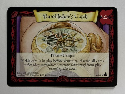 Harry Potter TCG Trading Card Game DUMBLEDORE'S WATCH Rare Unplayed | eBay
