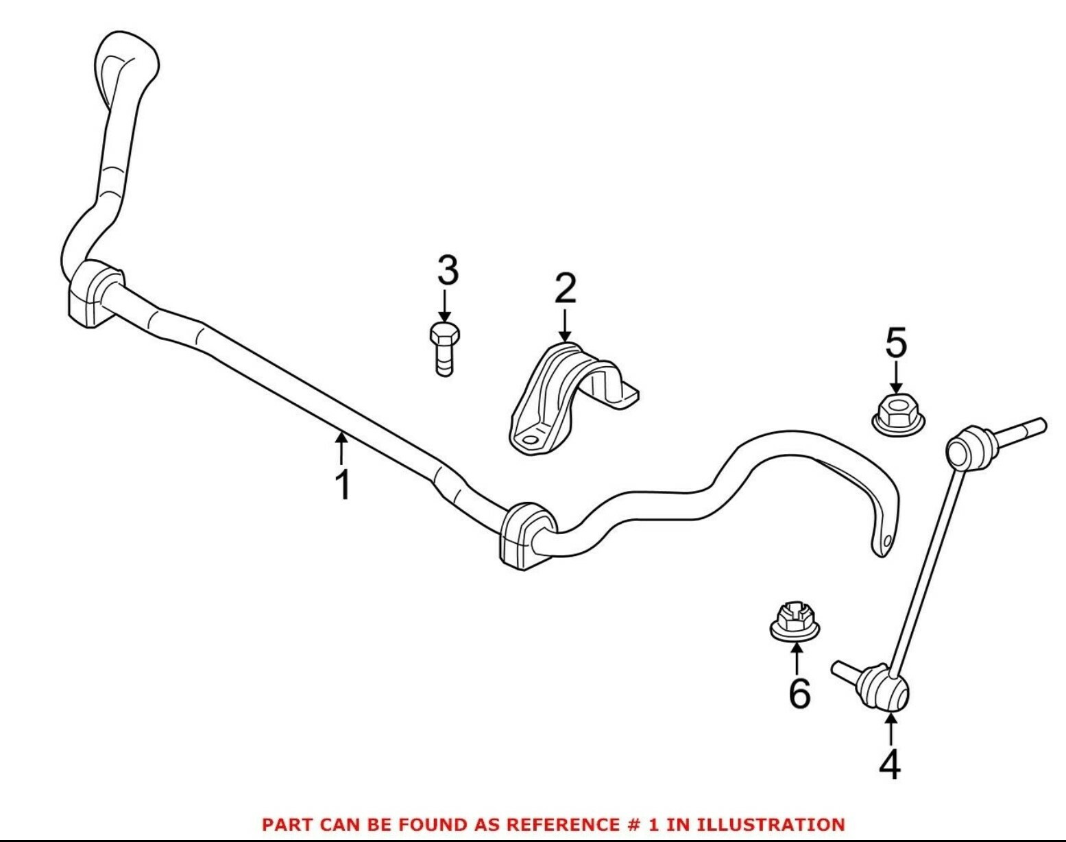 for BMW Genuine Suspension Stabilizer Bar Front 31356863638 for sale ...