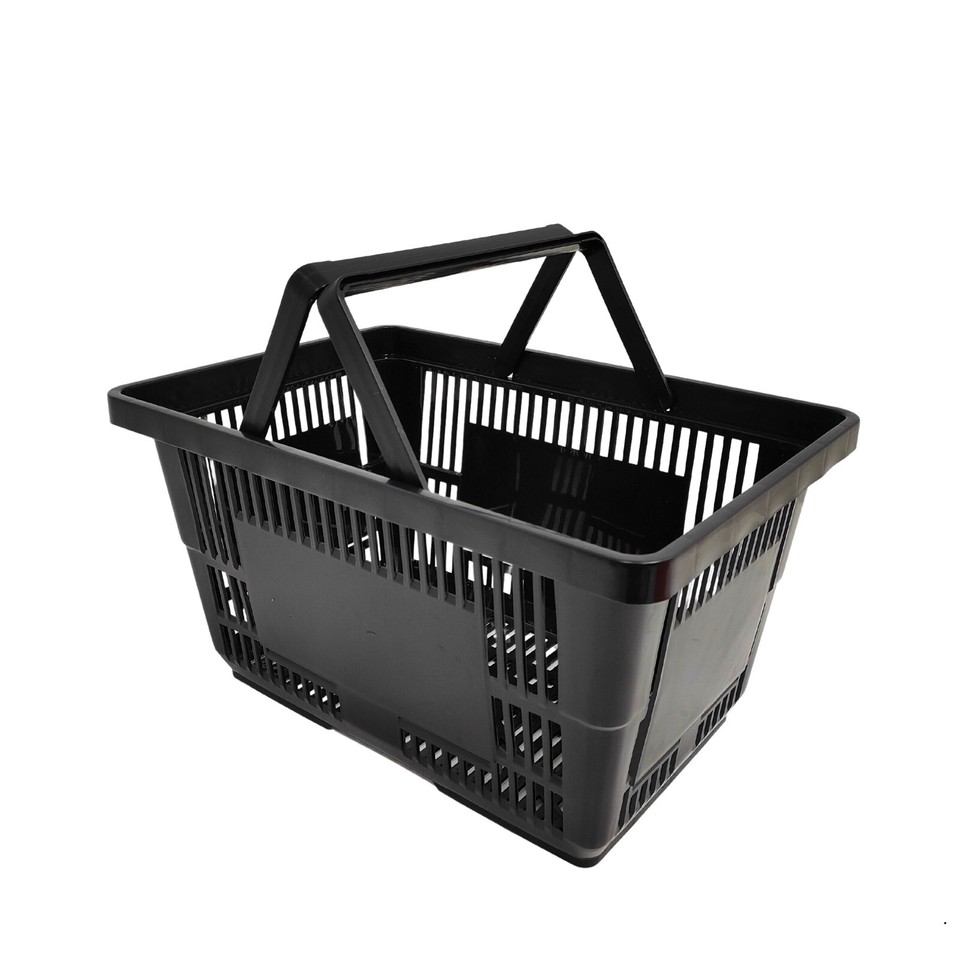 Retail Shop Supermarkets Stacking Shopping Baskets Metal Plastic Retail ...