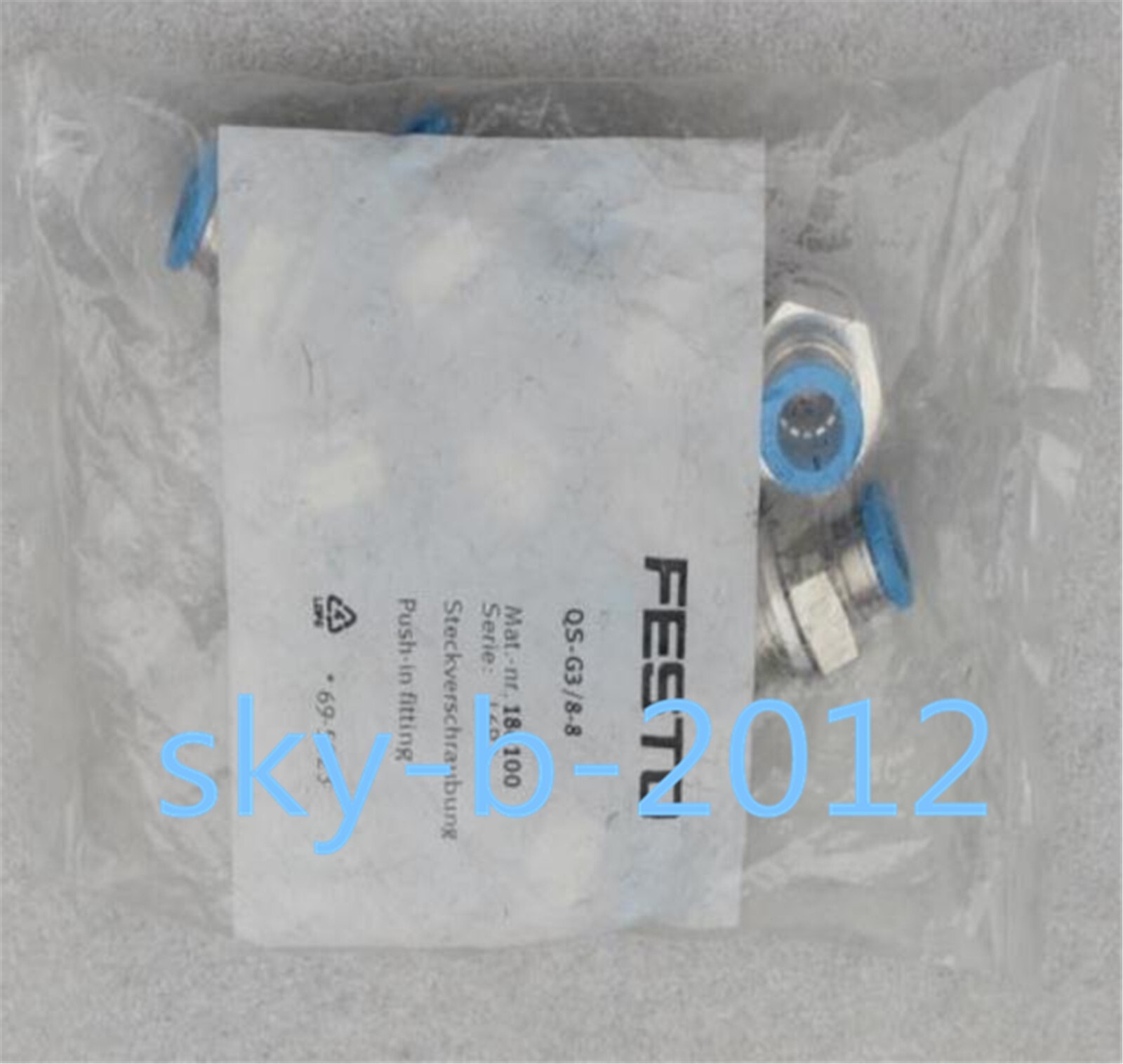 1 PCS NEW IN BOX FESTO Gas fittings QS-G3/8-8 186100 | eBay