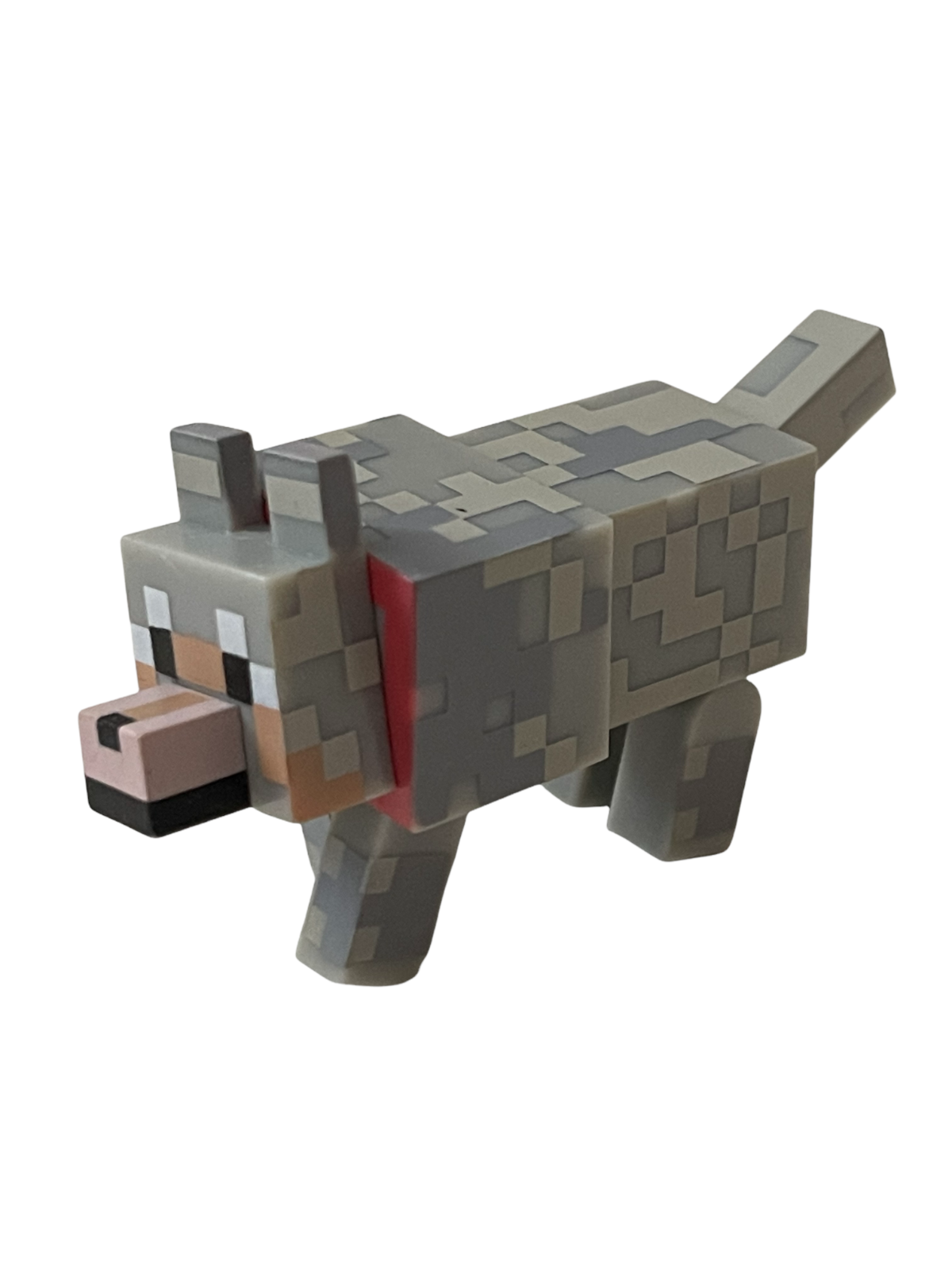 Minecraft Minifigure Mini Figure Gray Wolf 3" Long Poseable | eBay