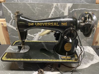 1930s VINTAGE UNIVERSAL DELUXE SEWING MACHINE MADE IN JAPAN WORKS | eBay