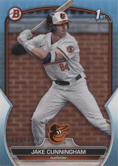 2023 Bowman Draft - Jake Cunningham #BD-198 Sky Blue /499 (RC) for sale ...