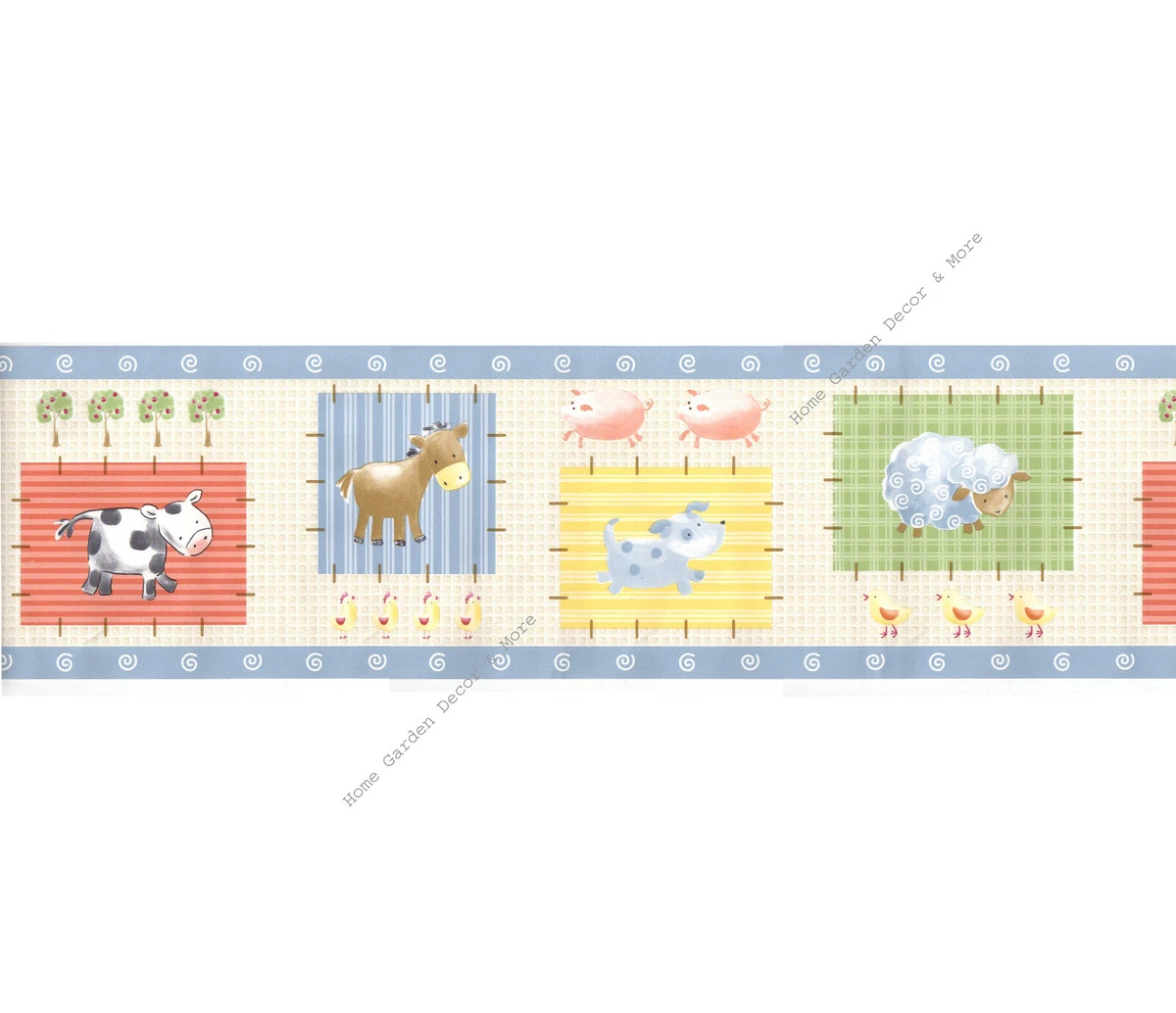 Farm Animals Wallpaper Border