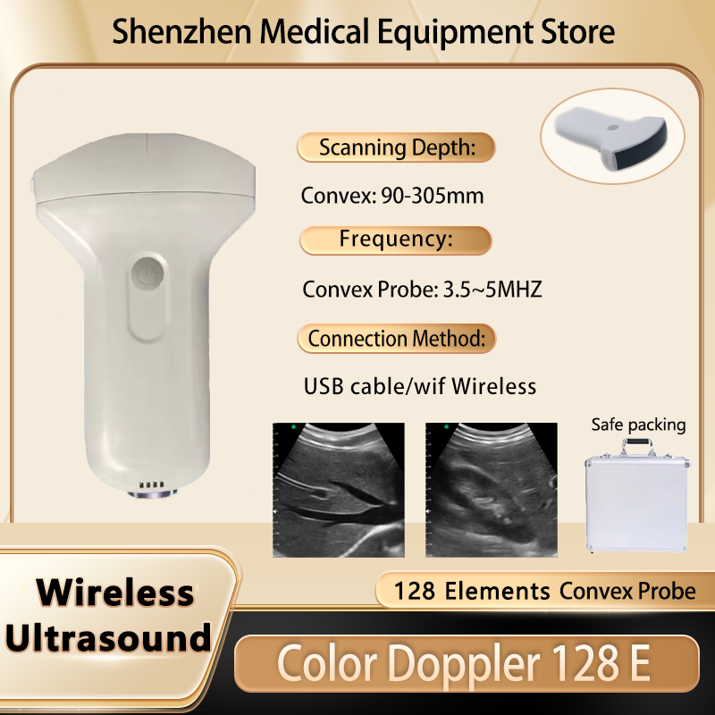 Portable Wireless Ultrasound Probe Scanner Support iOS Android Windows ...