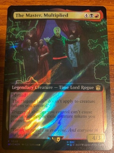 2023 MTG Doctor Who Surge Foil Extended Art #1020 The Master ...