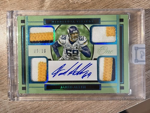 2020 Panini One Jared Allen /10 Autograph Patch (Quad) On Card Auto HOF ...