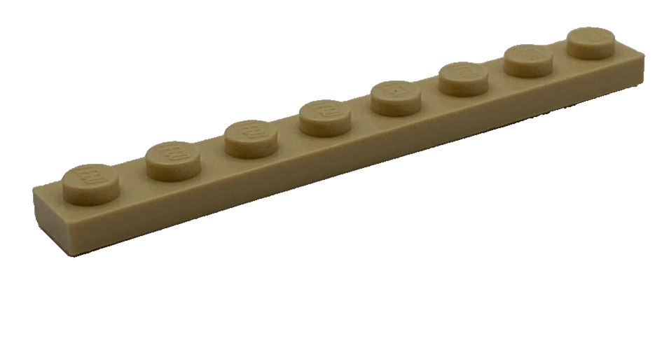 Lego 3460 Tan Plate 1 x 8 Element 346005 4114324 | eBay