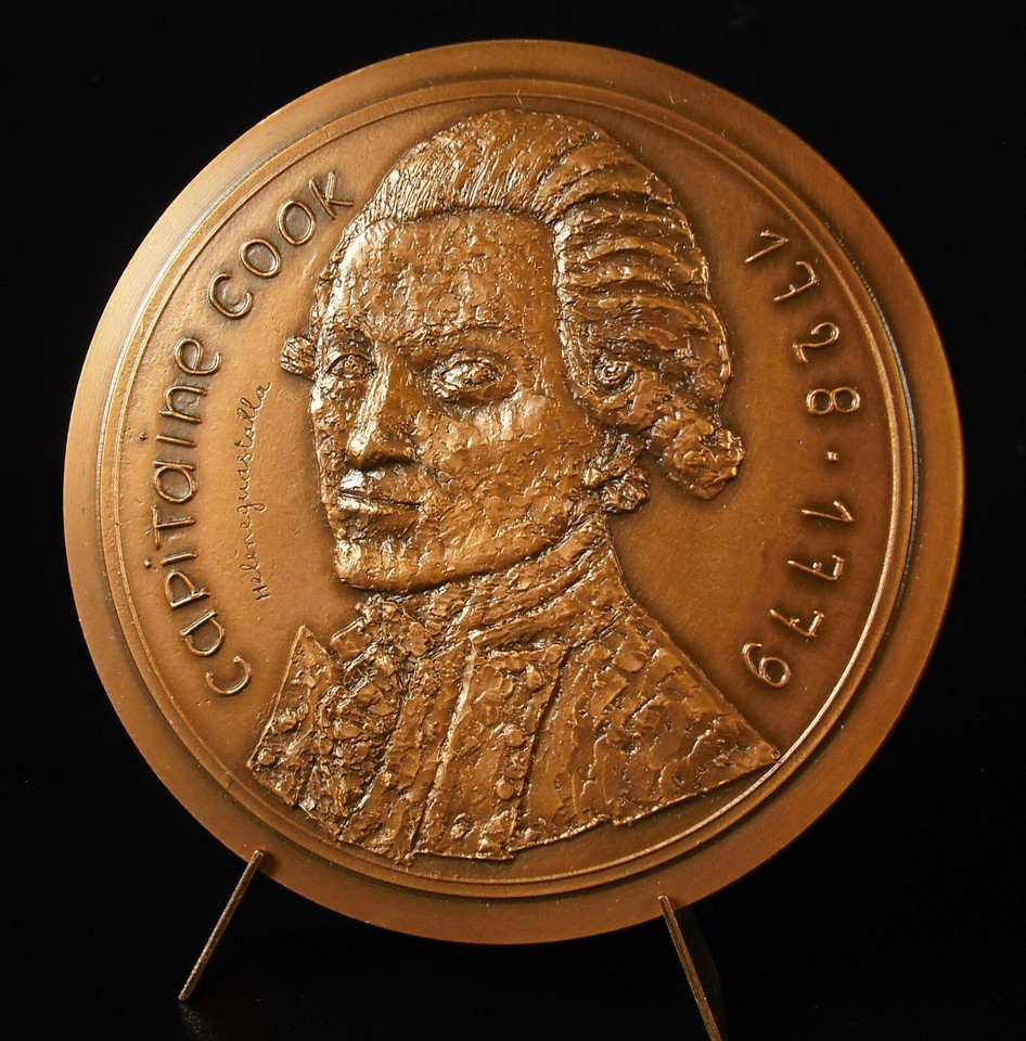 Medal Captain James Cook Explorer Cartographer Water Duty in Antarctica ...